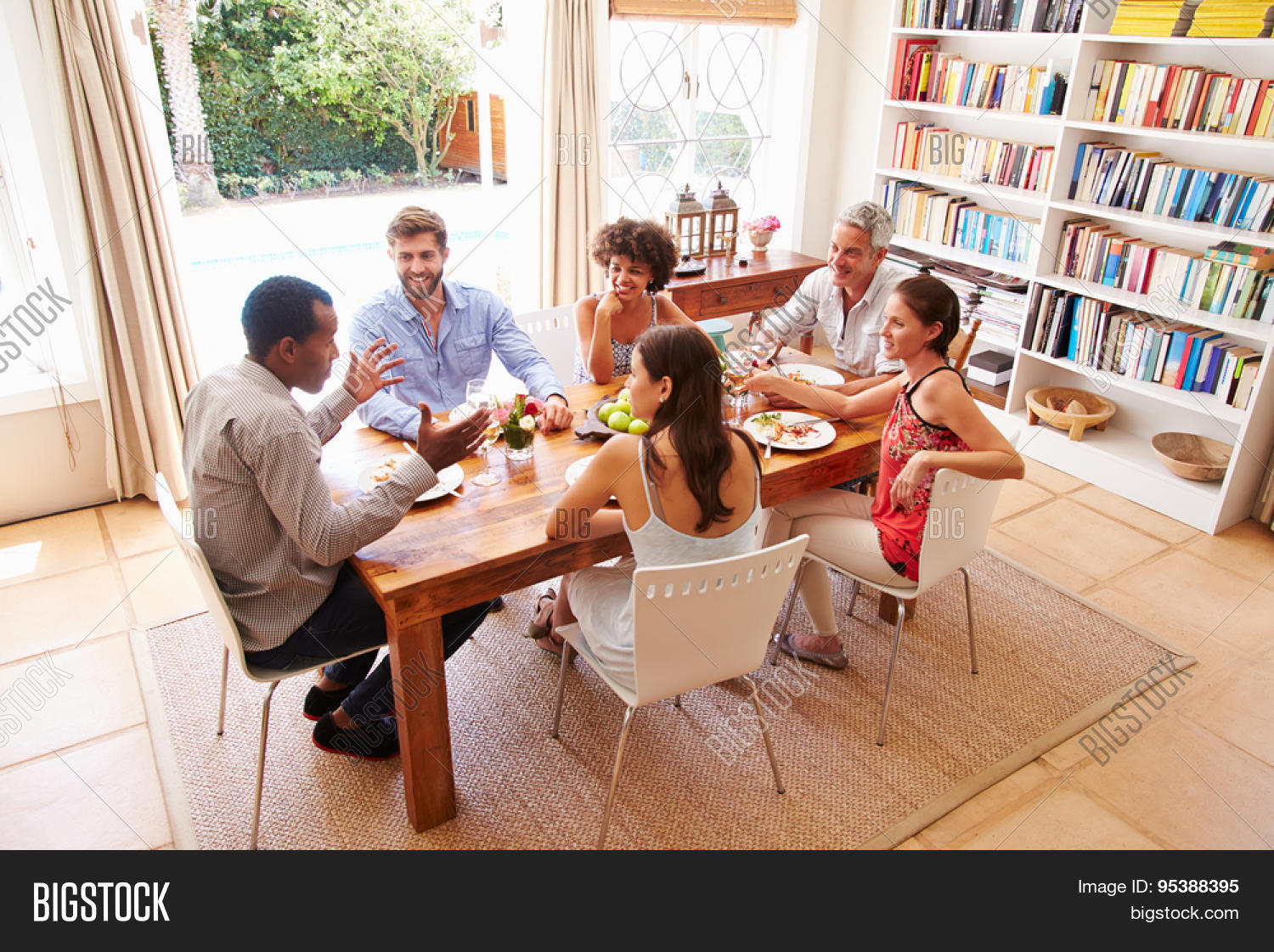 Friends Sitting Table Image & Photo (Free Trial) | Bigstock