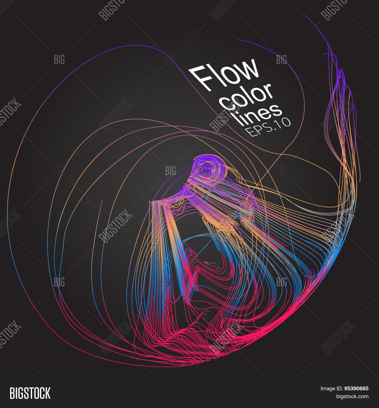 Moving Colorful Lines Vector & Photo (Free Trial) | Bigstock