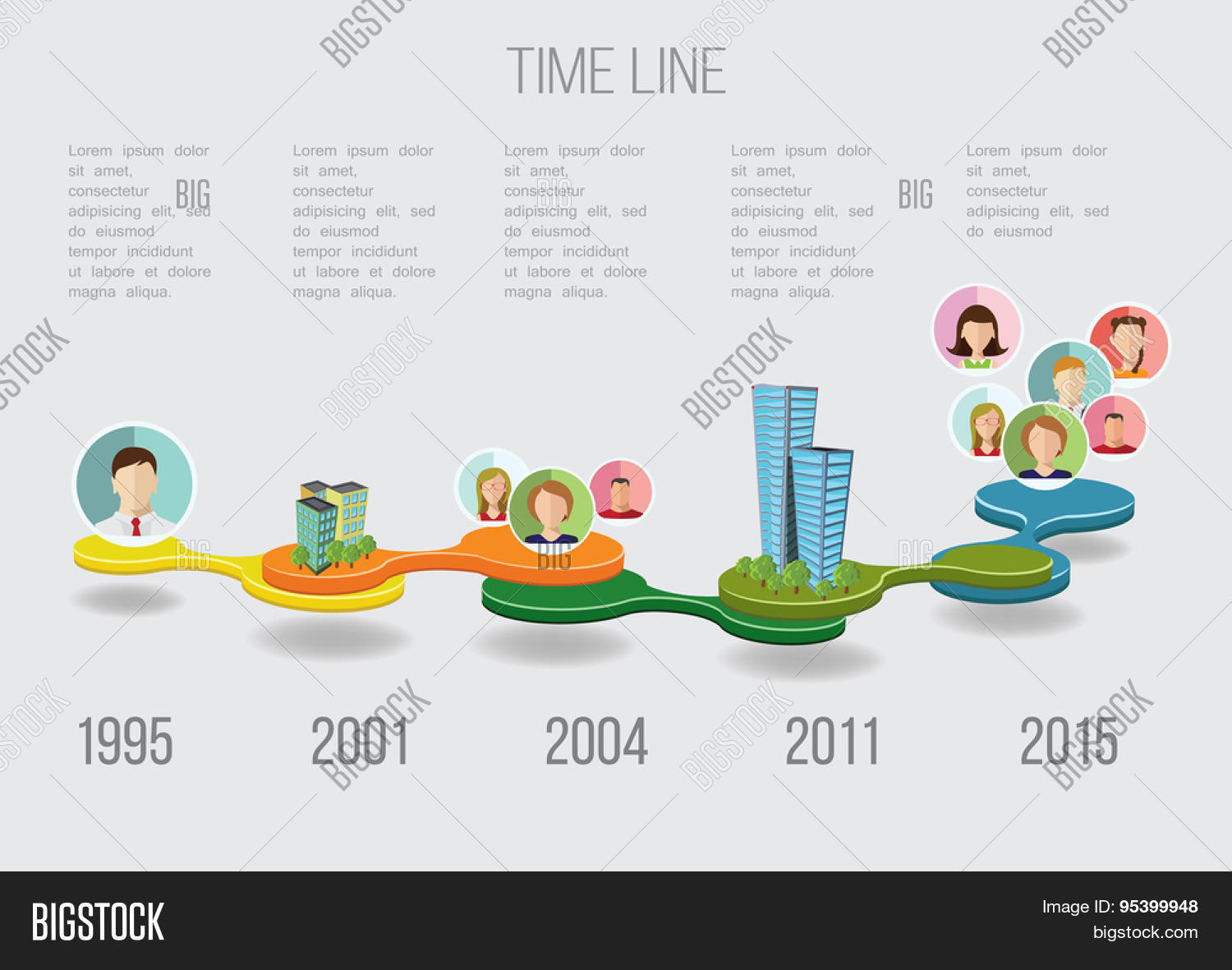 Business Time Line Vector & Photo (Free Trial) | Bigstock