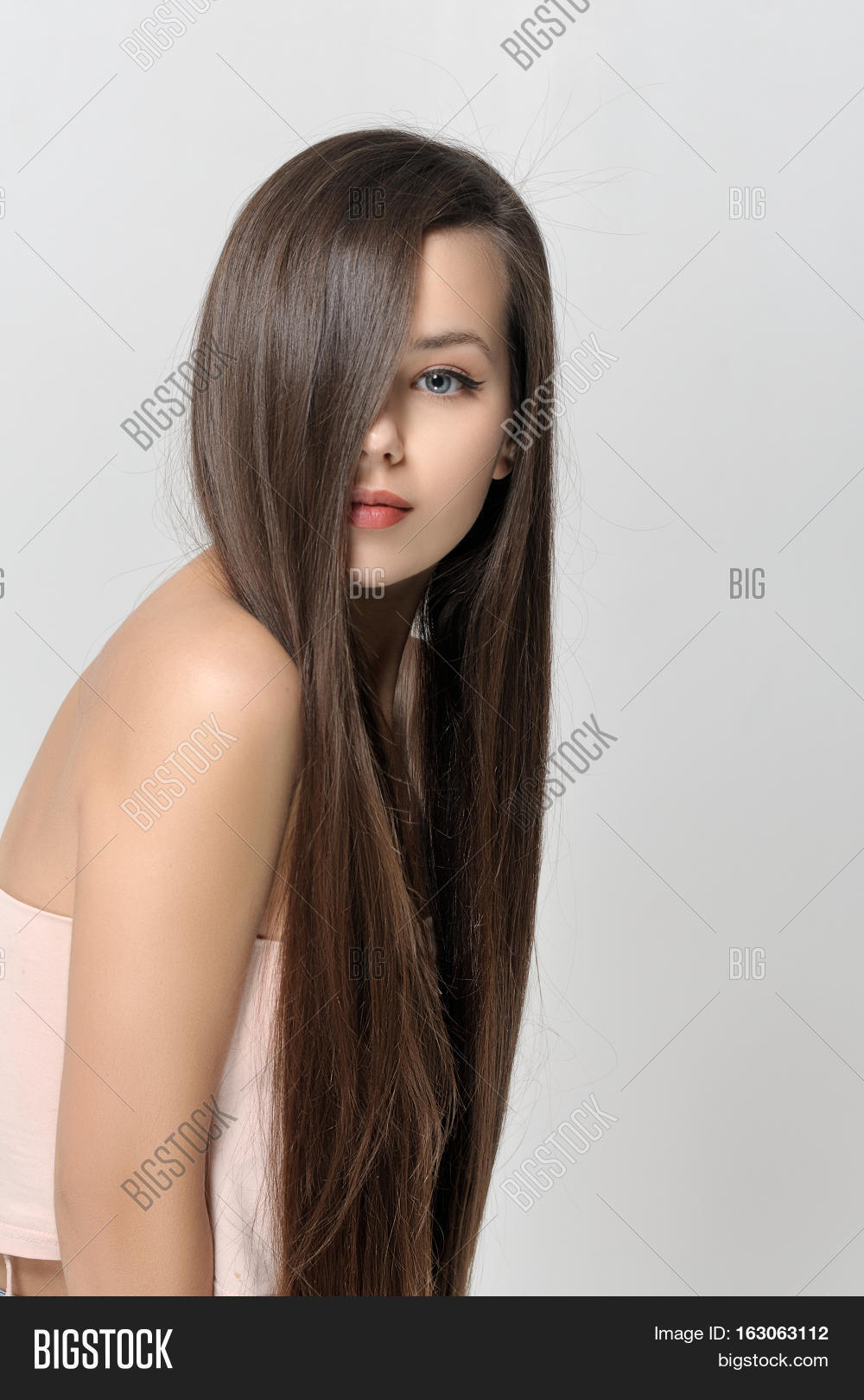 Girl Covered Her Face Image & Photo (Free Trial) | Bigstock