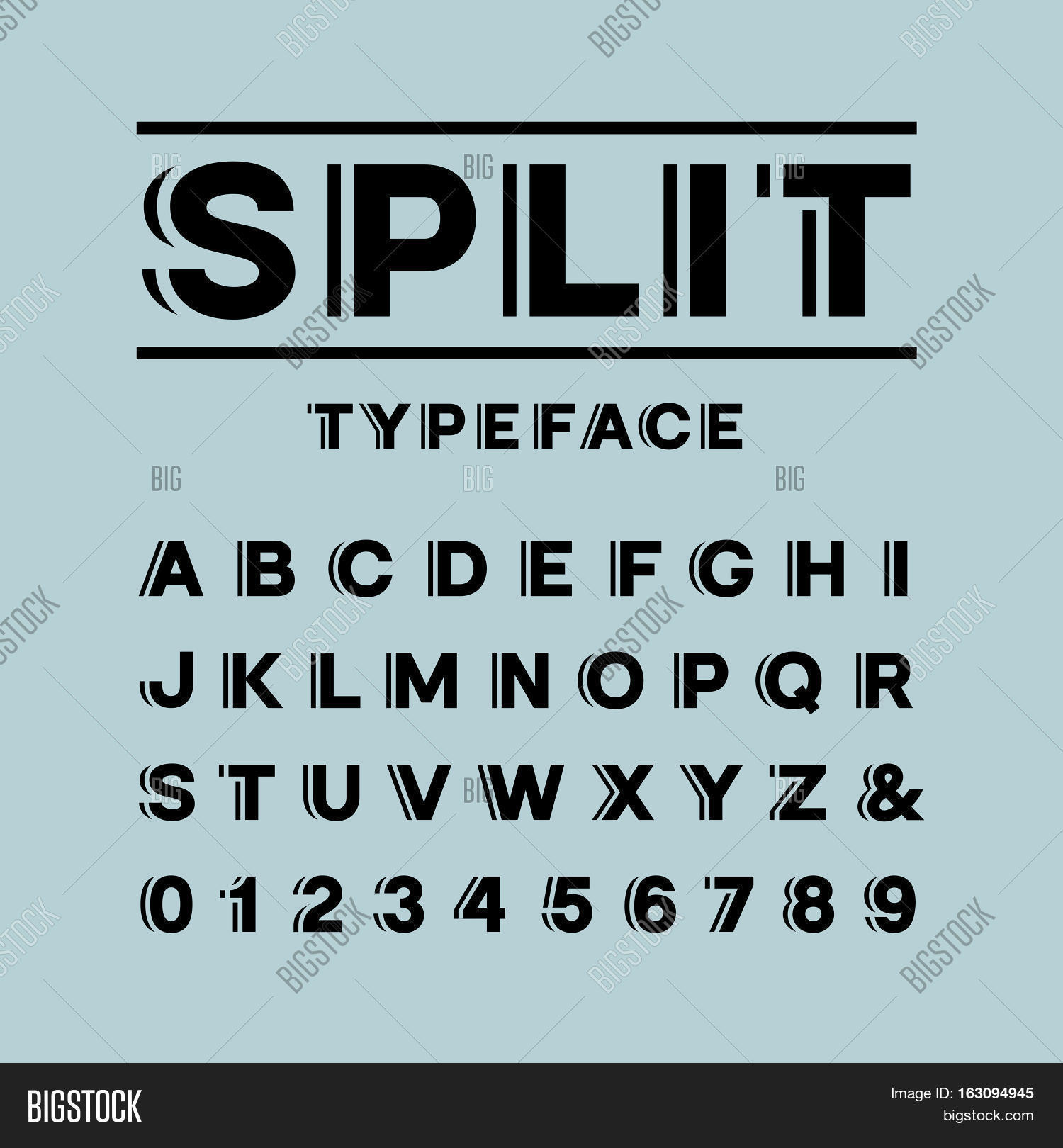 Bold Font. Vector Vector & Photo (Free Trial) | Bigstock