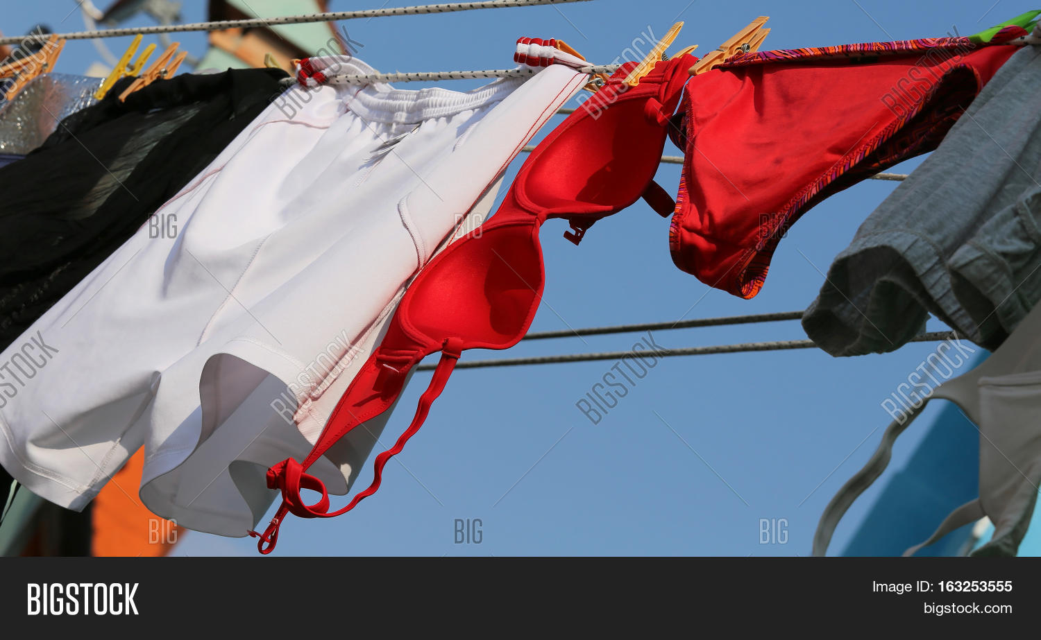 Big Red Bra Panties Image And Photo Free Trial Bigstock