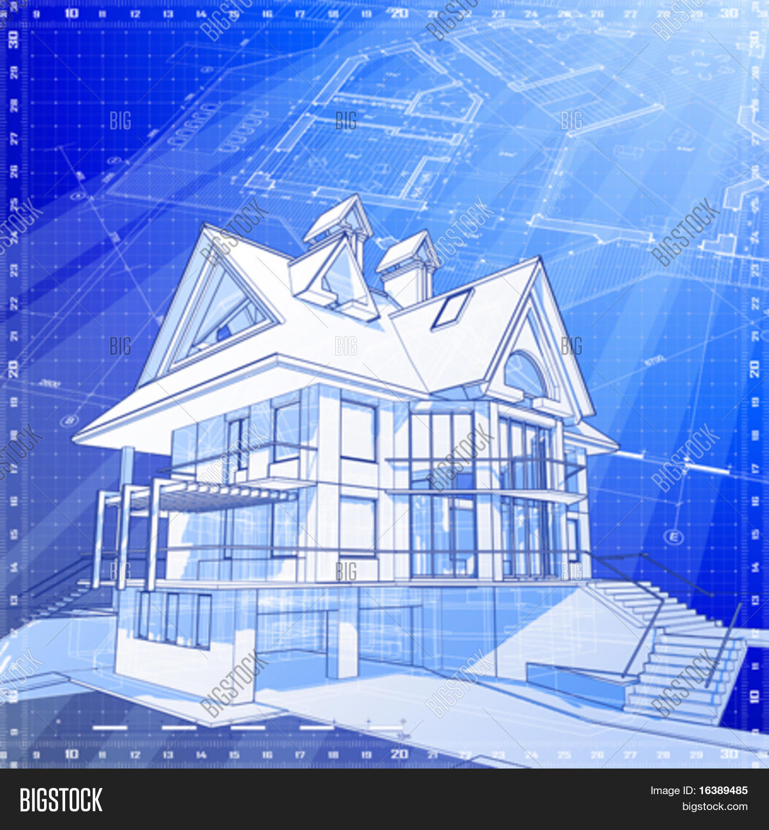 3d House: Vector Vector & Photo (Free Trial) | Bigstock