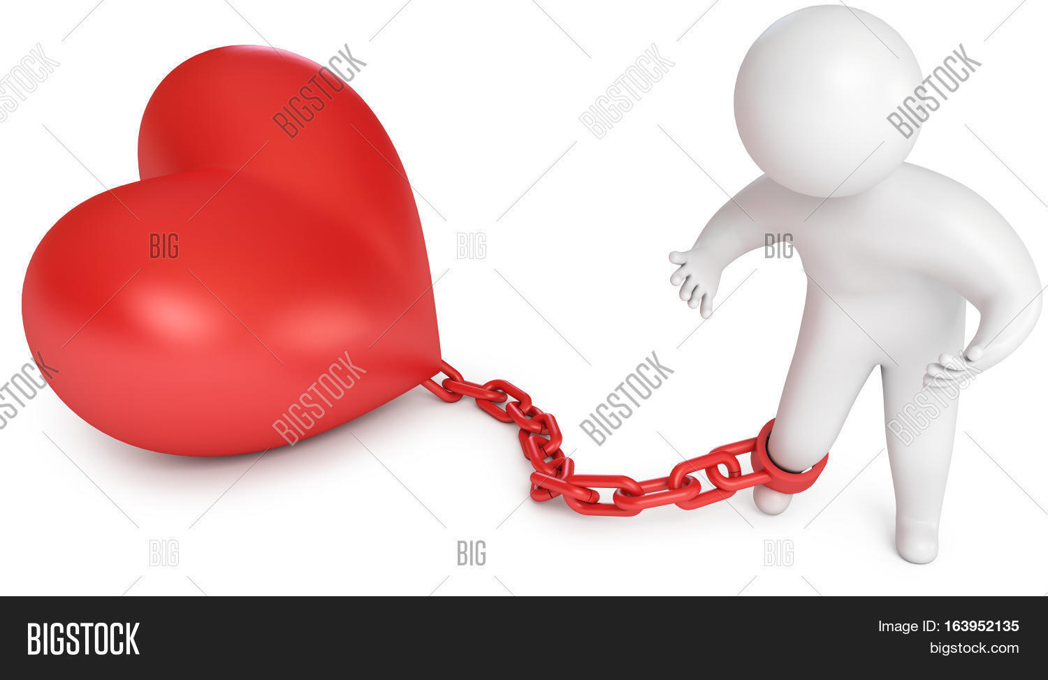 Man Chained Heart, Image & Photo (Free Trial) | Bigstock