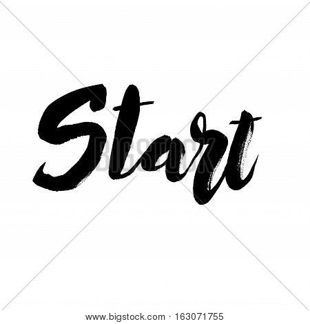Start Hand Drawn Vector & Photo (Free Trial) | Bigstock
