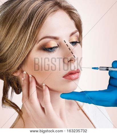 Woman Dotted Line On Image & Photo (Free Trial) | Bigstock