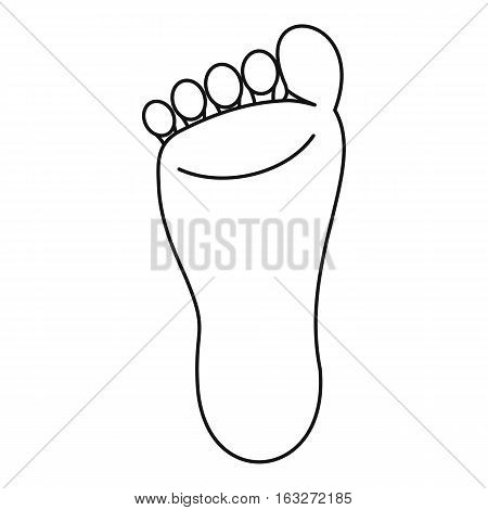 Foot Icon. Outline Vector & Photo (Free Trial) | Bigstock