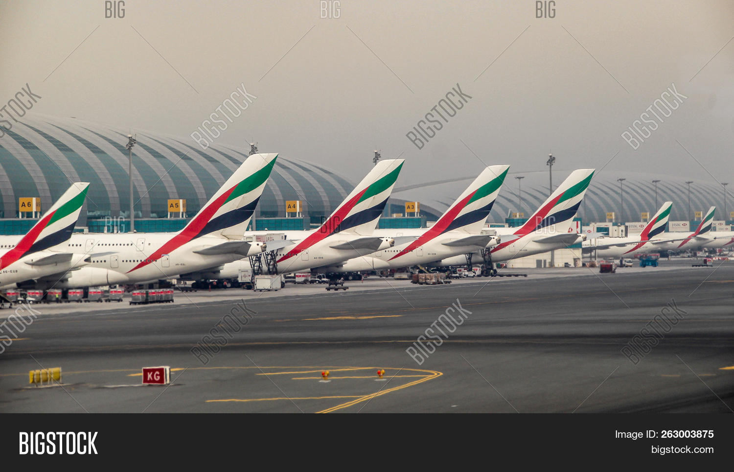 Emirate Planes Lined Image & Photo (Free Trial) | Bigstock