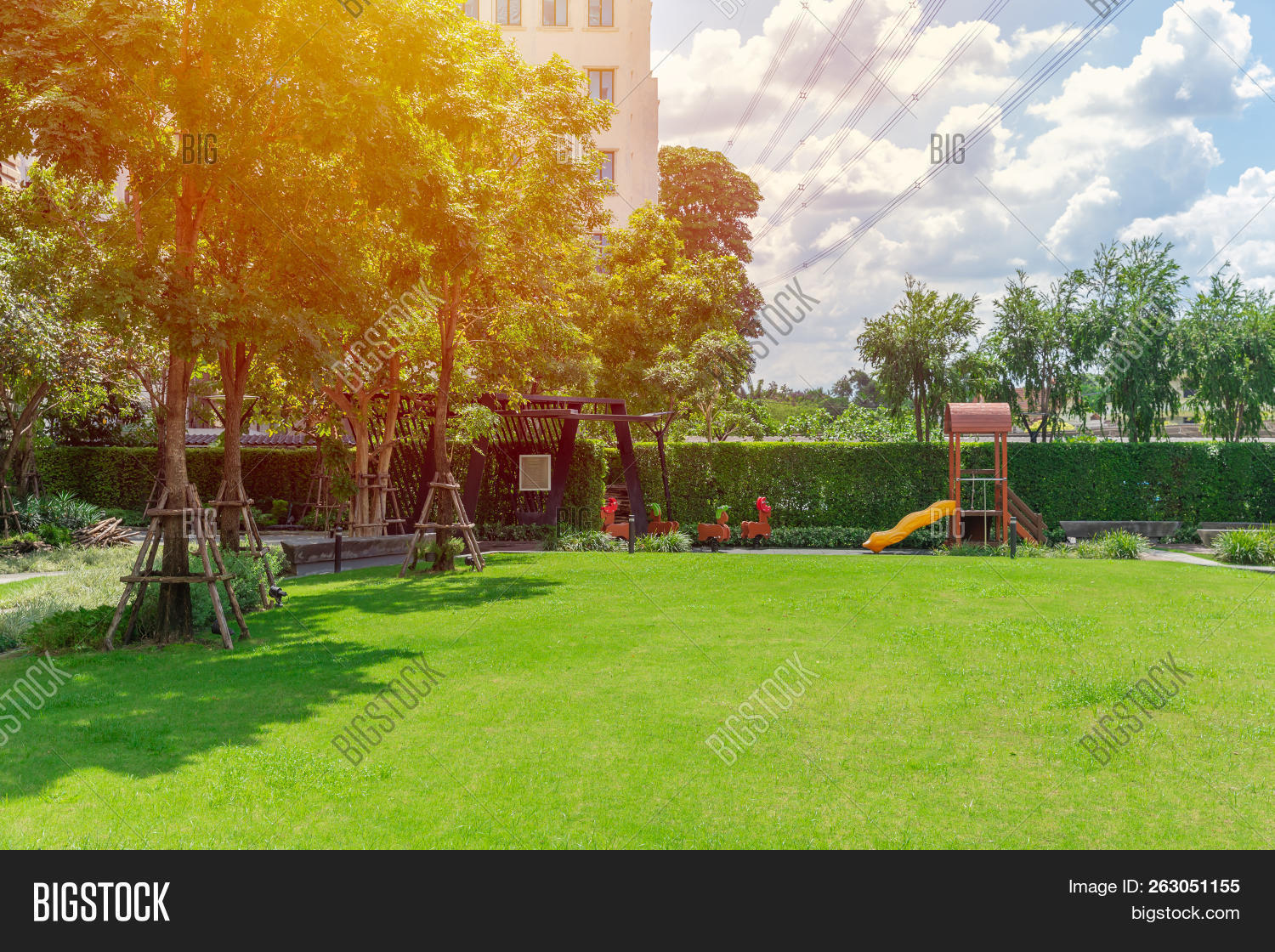 Green Lawn Field Image & Photo (Free Trial) | Bigstock