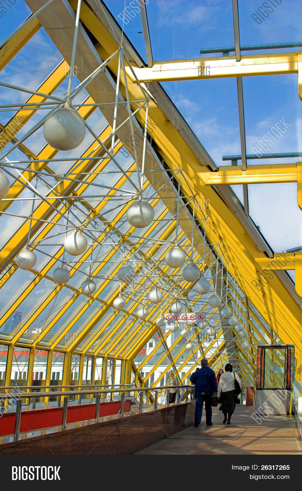 Yellow Corridor Blue Image & Photo (Free Trial) | Bigstock