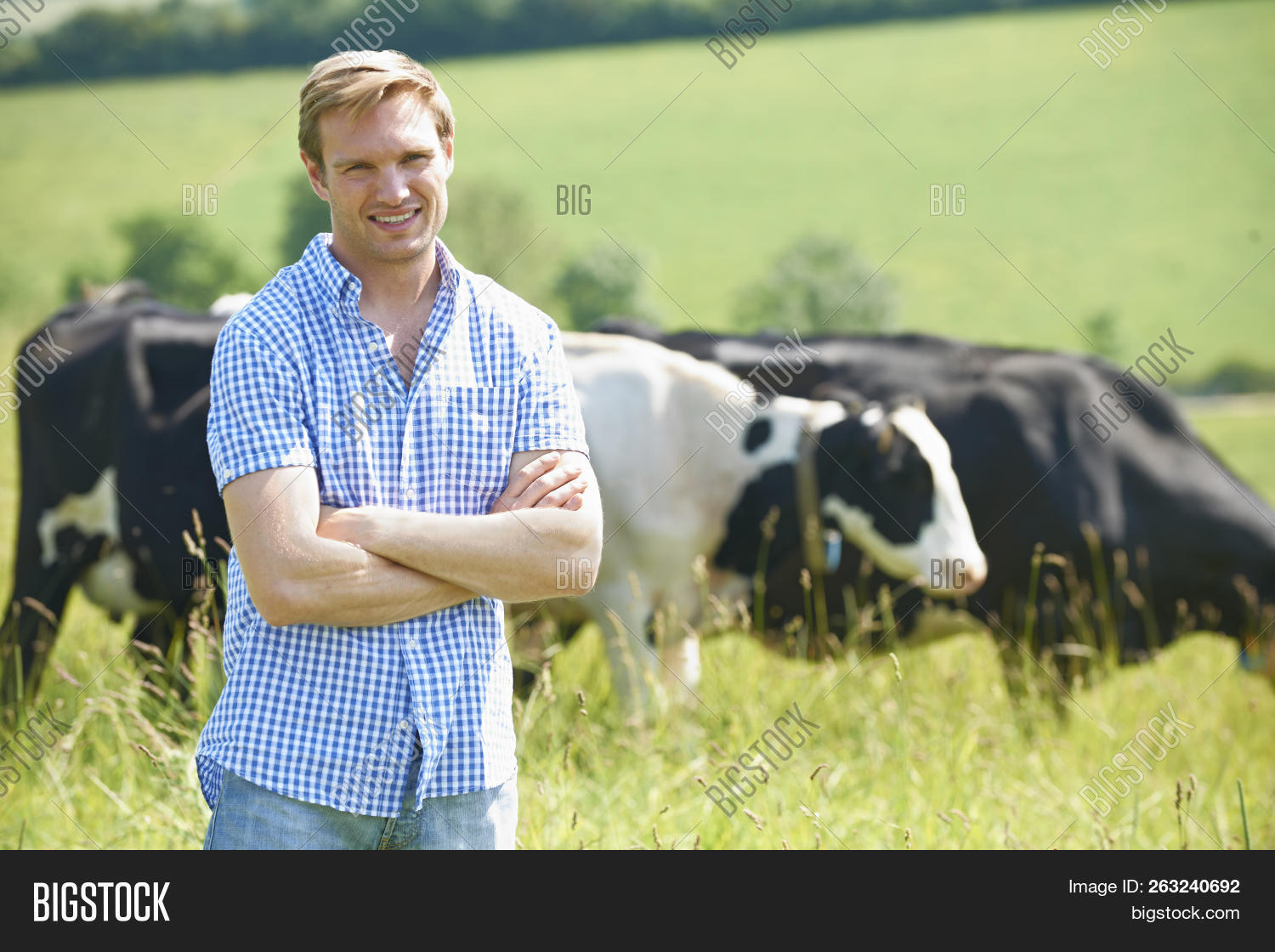 Portrait Dairy Farmer Image & Photo (Free Trial) | Bigstock
