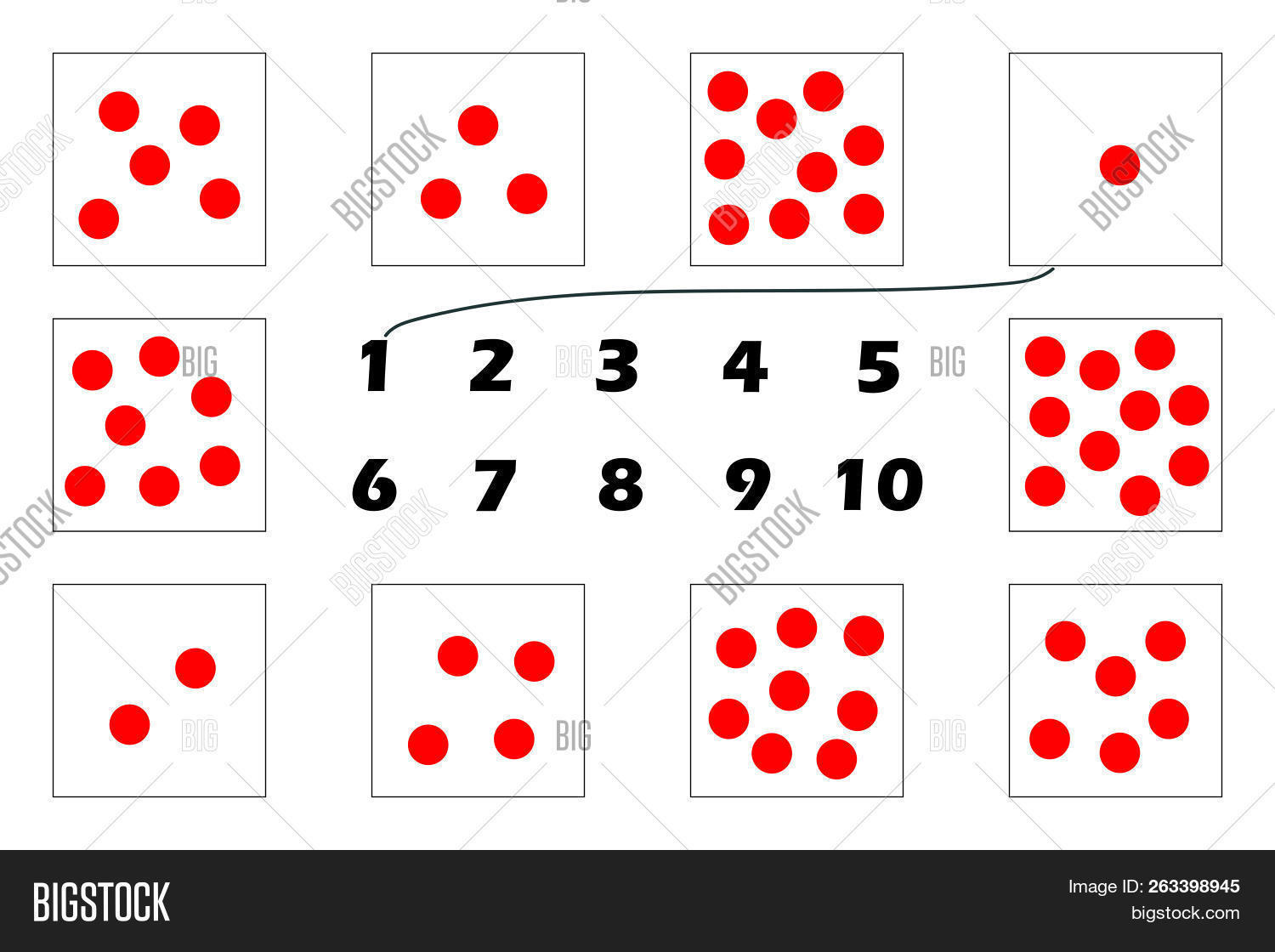 Maths Game Red Dots Vector & Photo (Free Trial) | Bigstock