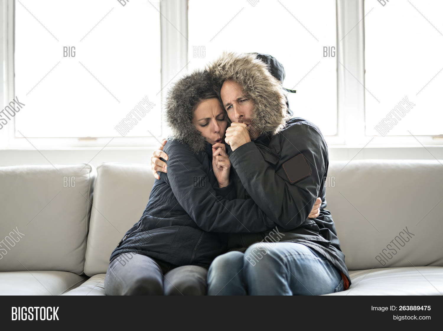 Couple Have Cold On Image & Photo (Free Trial) | Bigstock