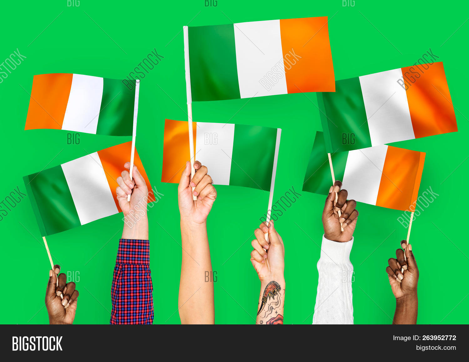 Hands Waving Flags Image & Photo (Free Trial) | Bigstock