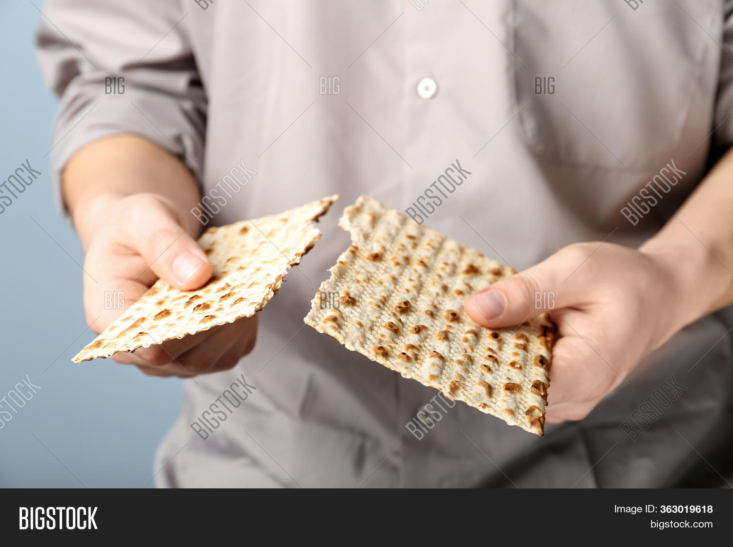 Man Matzo On Grey Image & Photo (Free Trial) | Bigstock