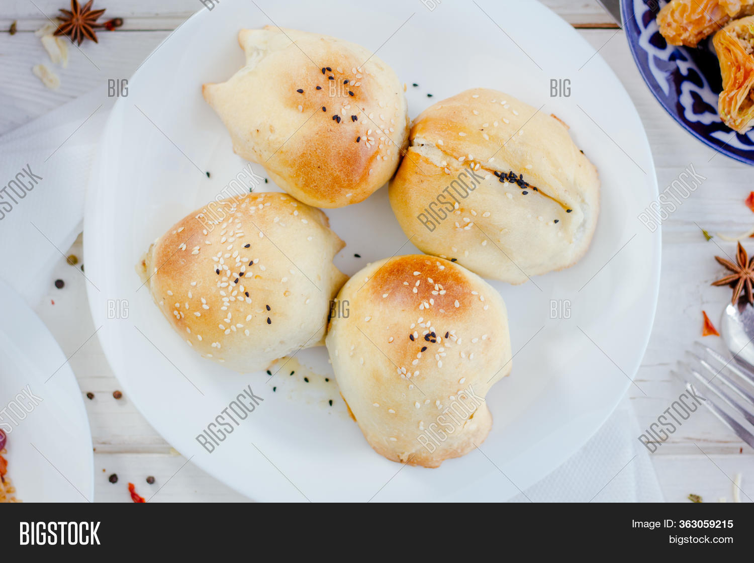 Top View Tandir Samsa Image & Photo (Free Trial) | Bigstock