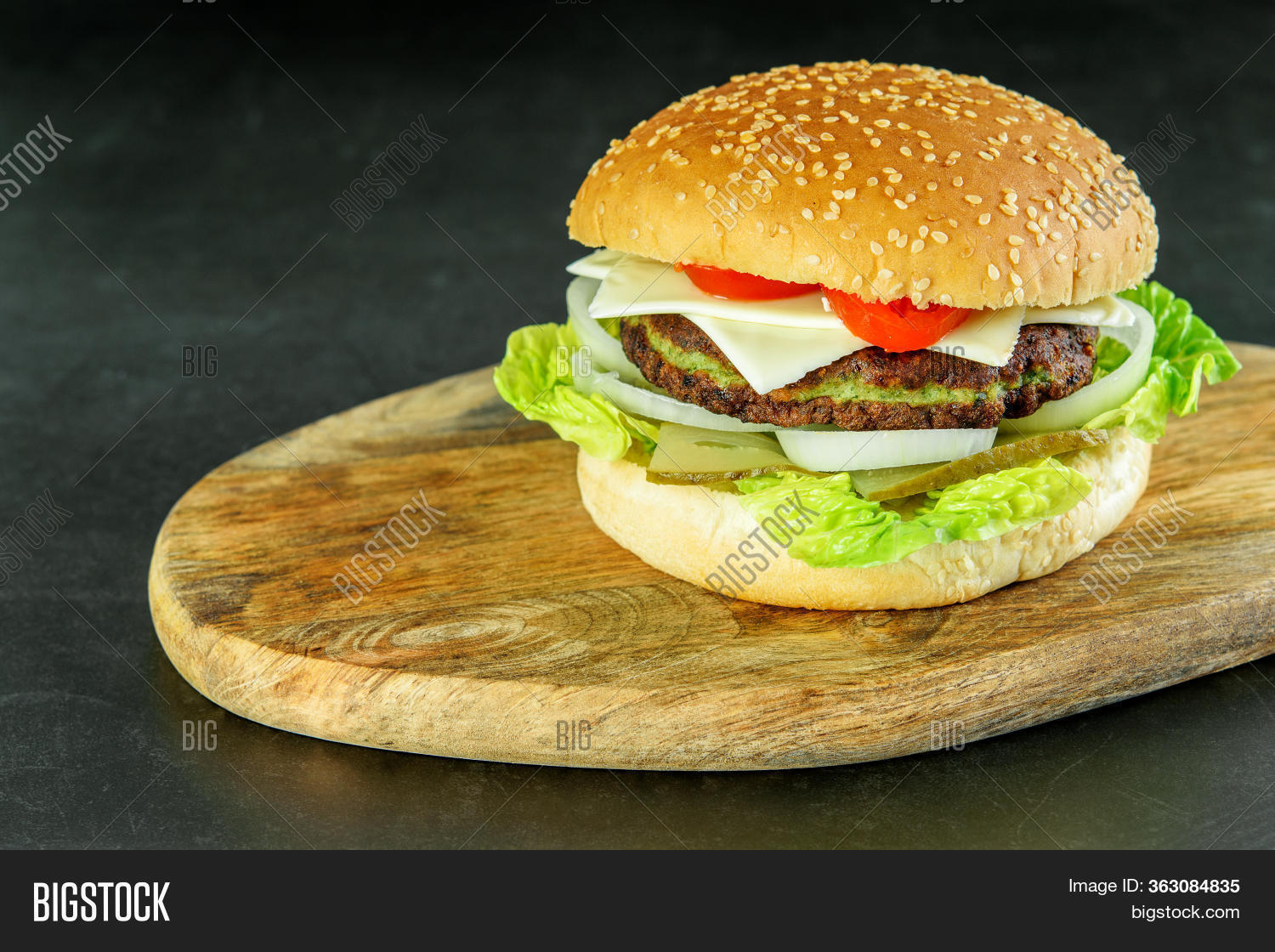 Hamburger Vegetarian. Image & Photo (Free Trial) | Bigstock