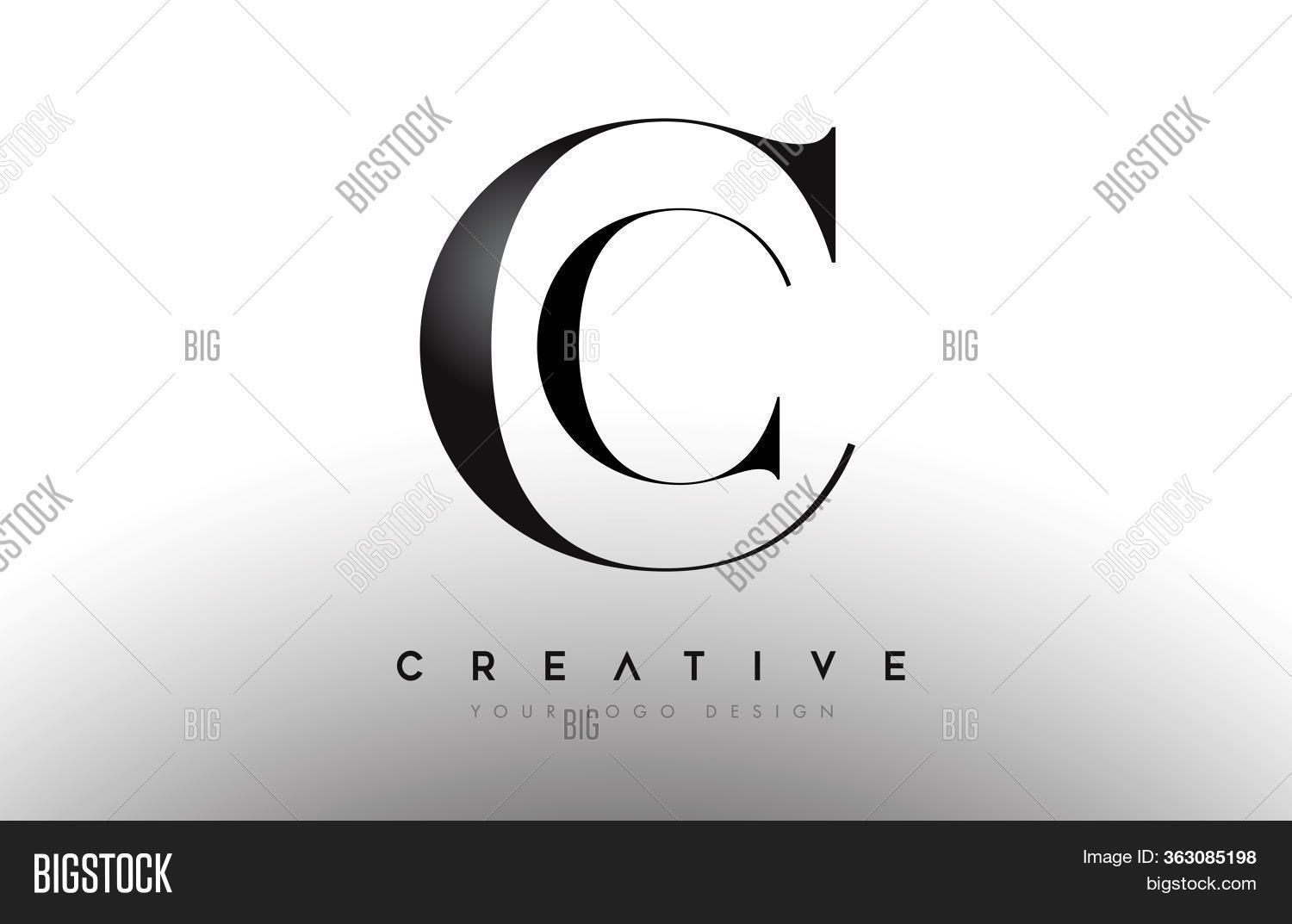 Cc Letter Design Logo Vector & Photo (Free Trial) | Bigstock