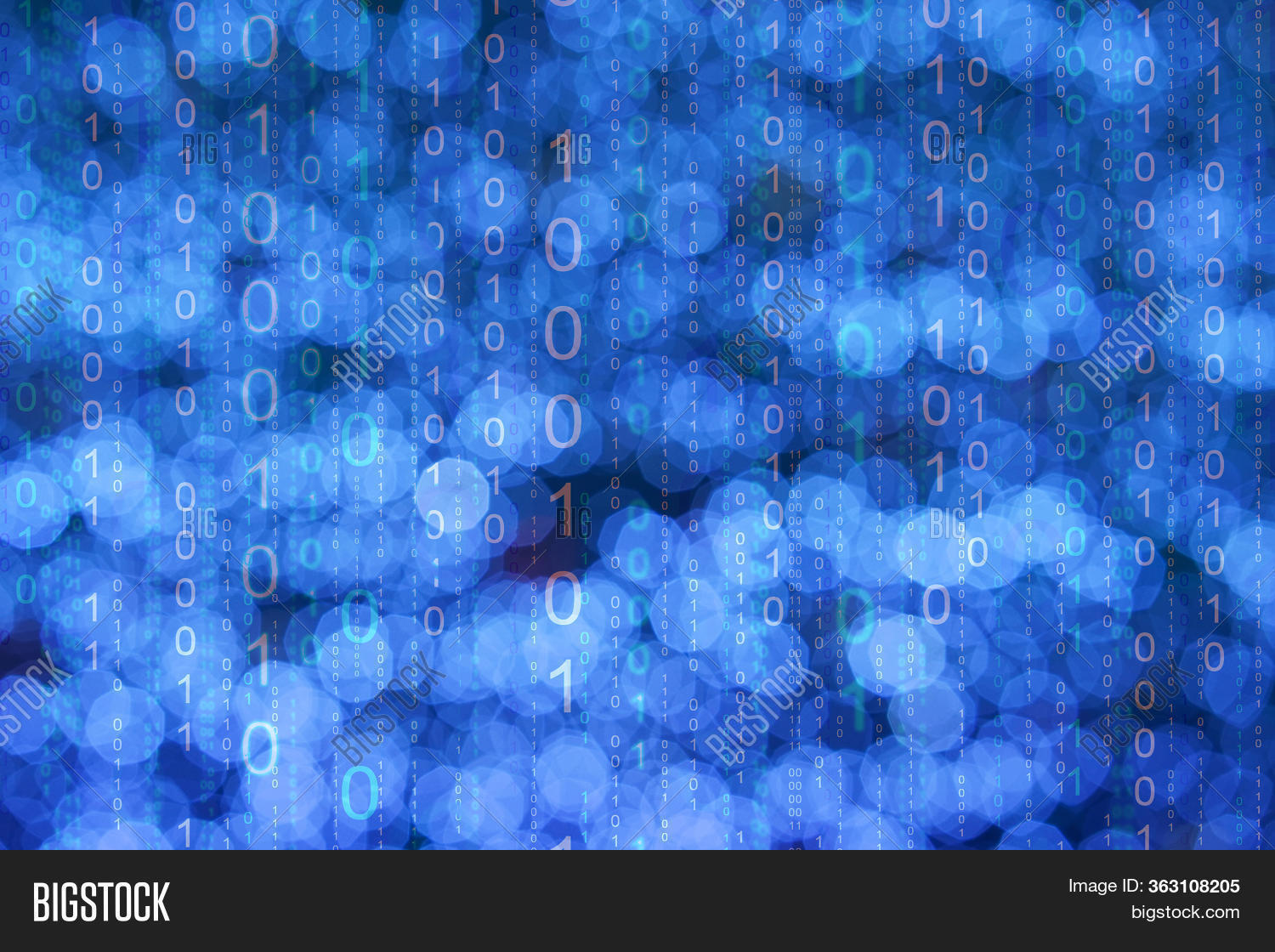 Blue Dot Matrix Image & Photo (Free Trial) | Bigstock