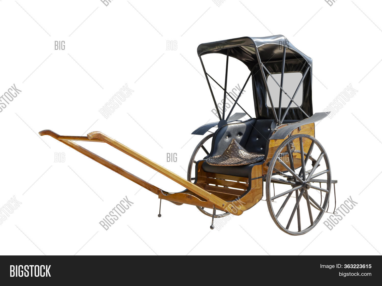 Old Rickshaw Isolated Image & Photo (Free Trial) | Bigstock