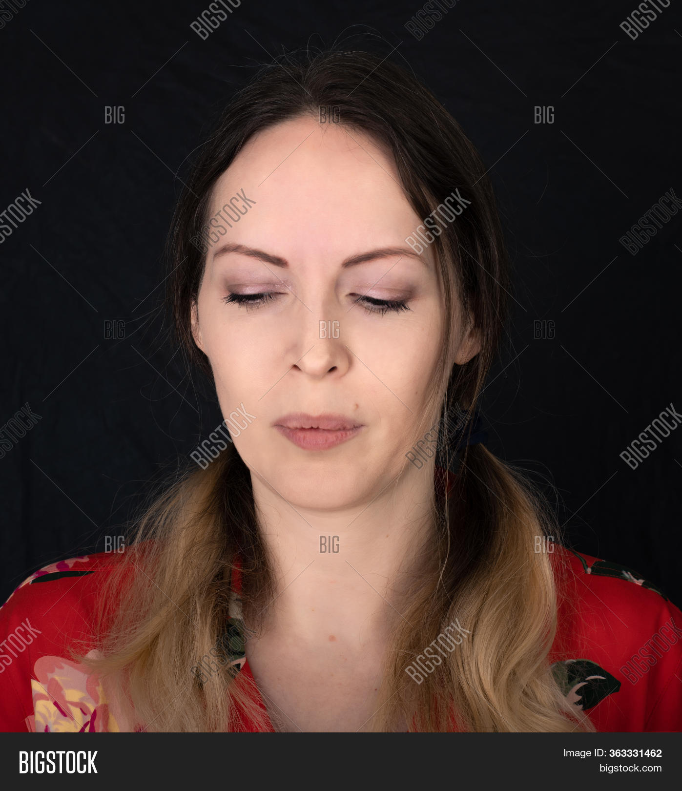 Emotion. Closed Woman Image & Photo (Free Trial) | Bigstock