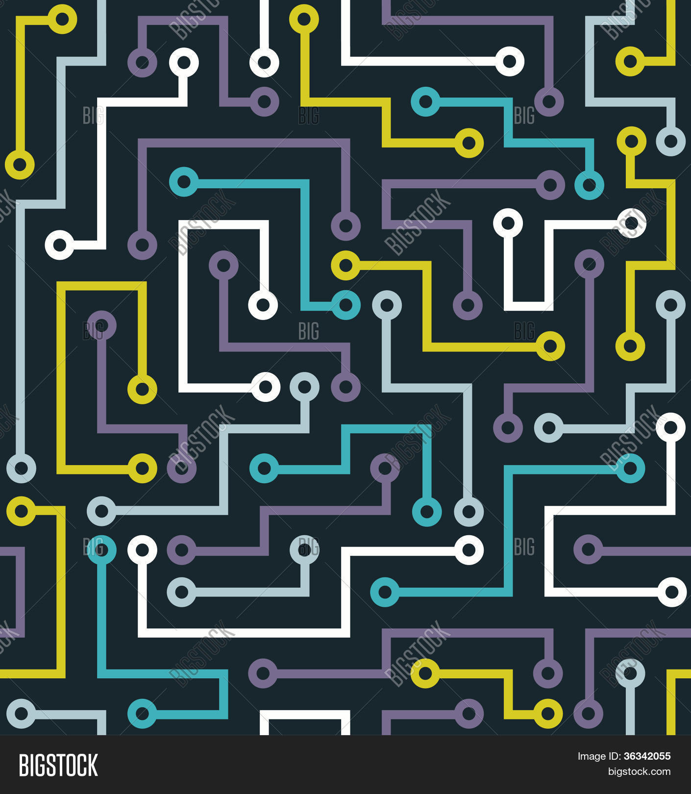 Electronic Pattern Vector & Photo (Free Trial) | Bigstock