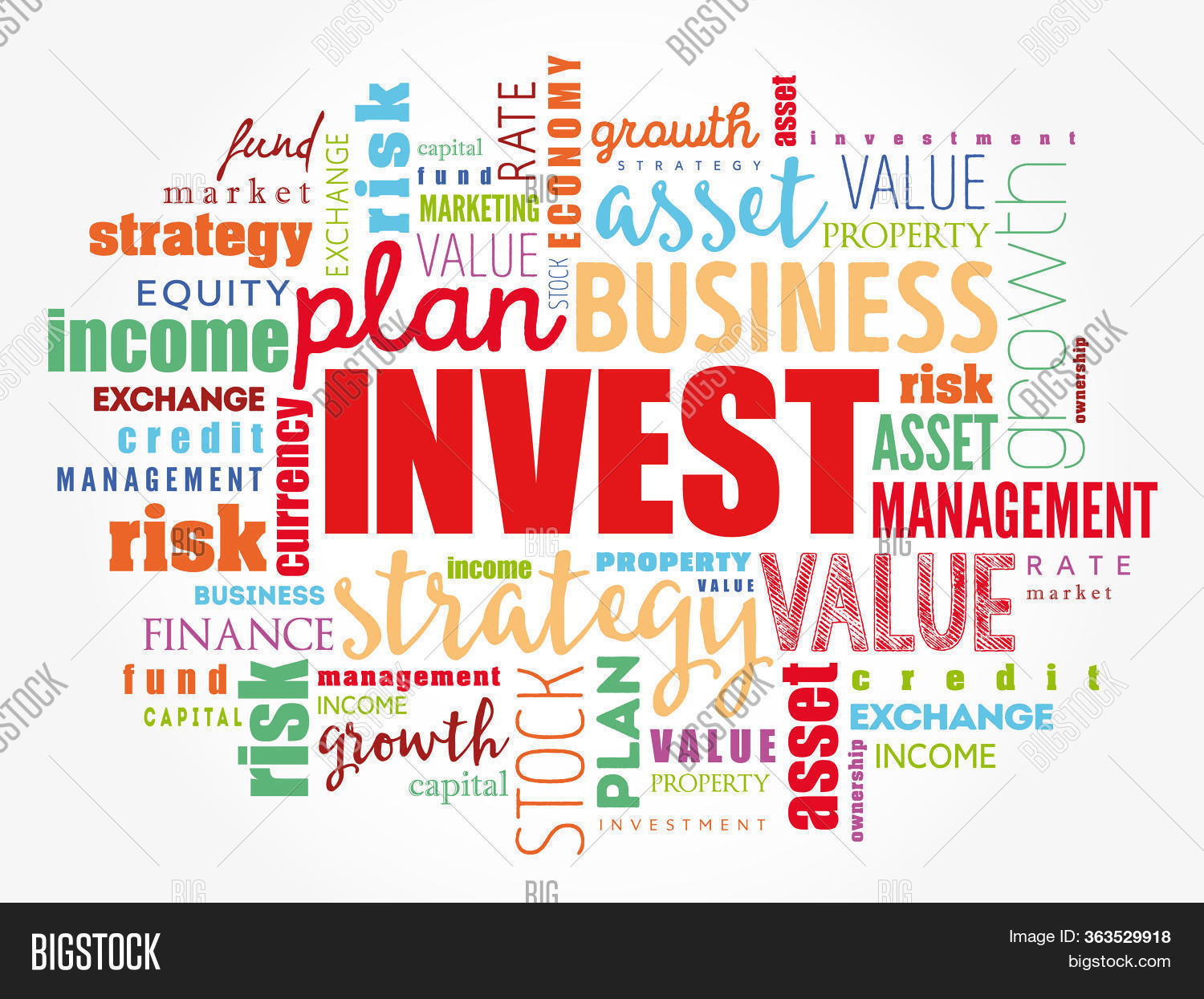 Invest Word Cloud Image & Photo (Free Trial) | Bigstock
