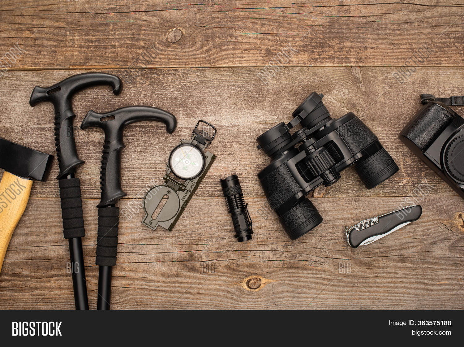 Top View Axe, Trekking Image & Photo (Free Trial) | Bigstock
