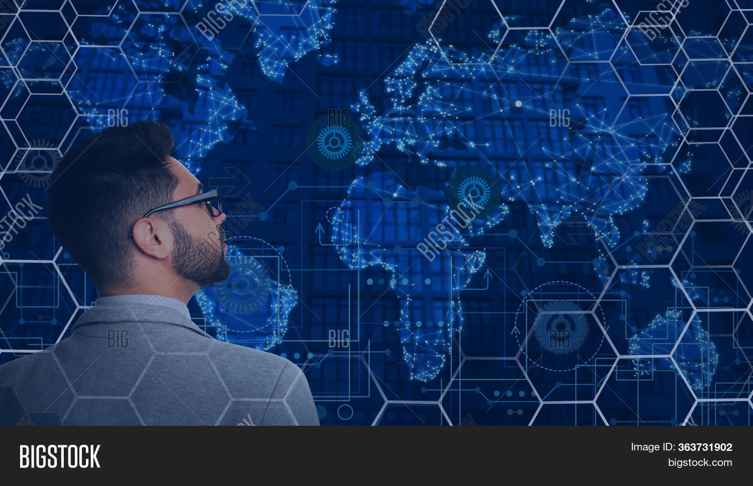 Young Man World Map Image & Photo (Free Trial) | Bigstock