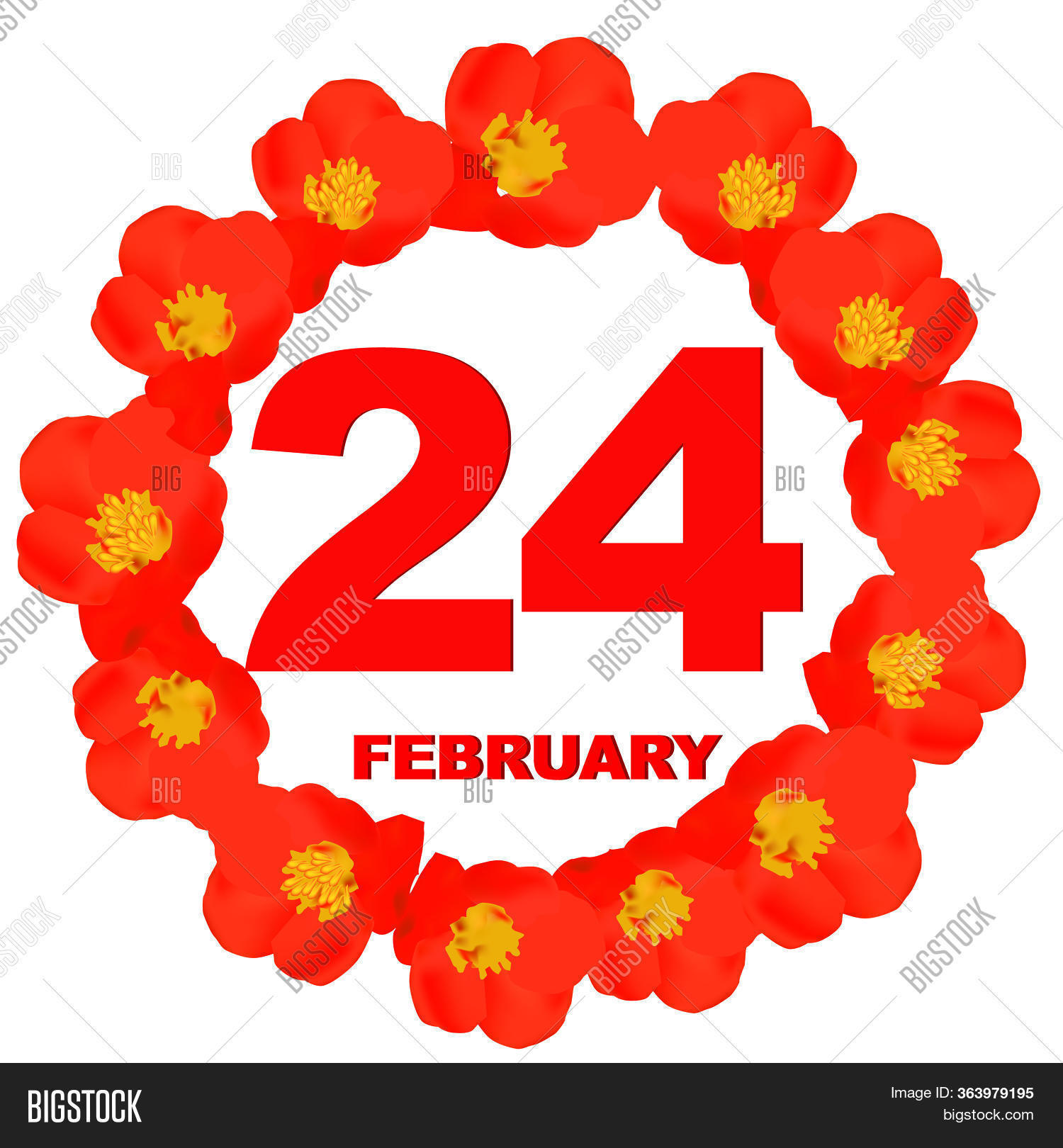February 24 Icon. Image & Photo (Free Trial) | Bigstock