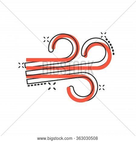 Wind Icon Comic Style Vector & Photo (Free Trial) | Bigstock