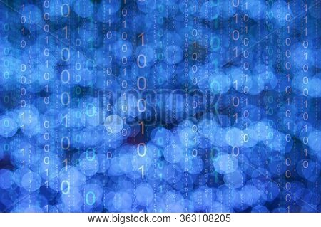 Blue Dot Matrix Image & Photo (Free Trial) | Bigstock