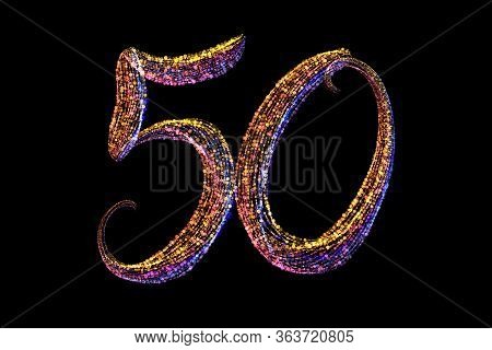 50 Number Lettering Image & Photo (Free Trial) | Bigstock