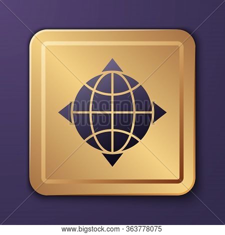 Purple World Globe Vector & Photo (Free Trial) | Bigstock