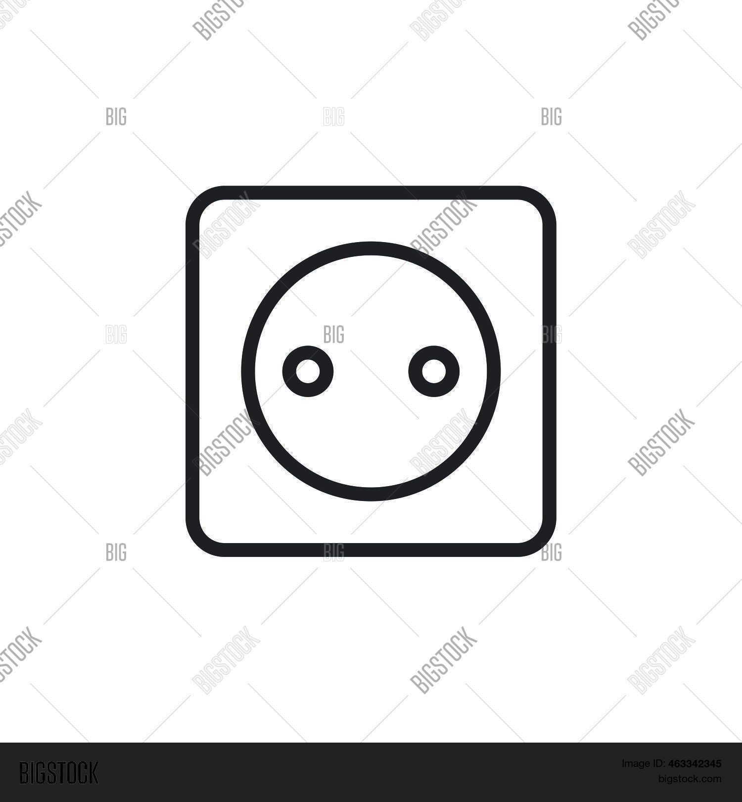 Plug Socket Icon Vector & Photo (Free Trial) | Bigstock