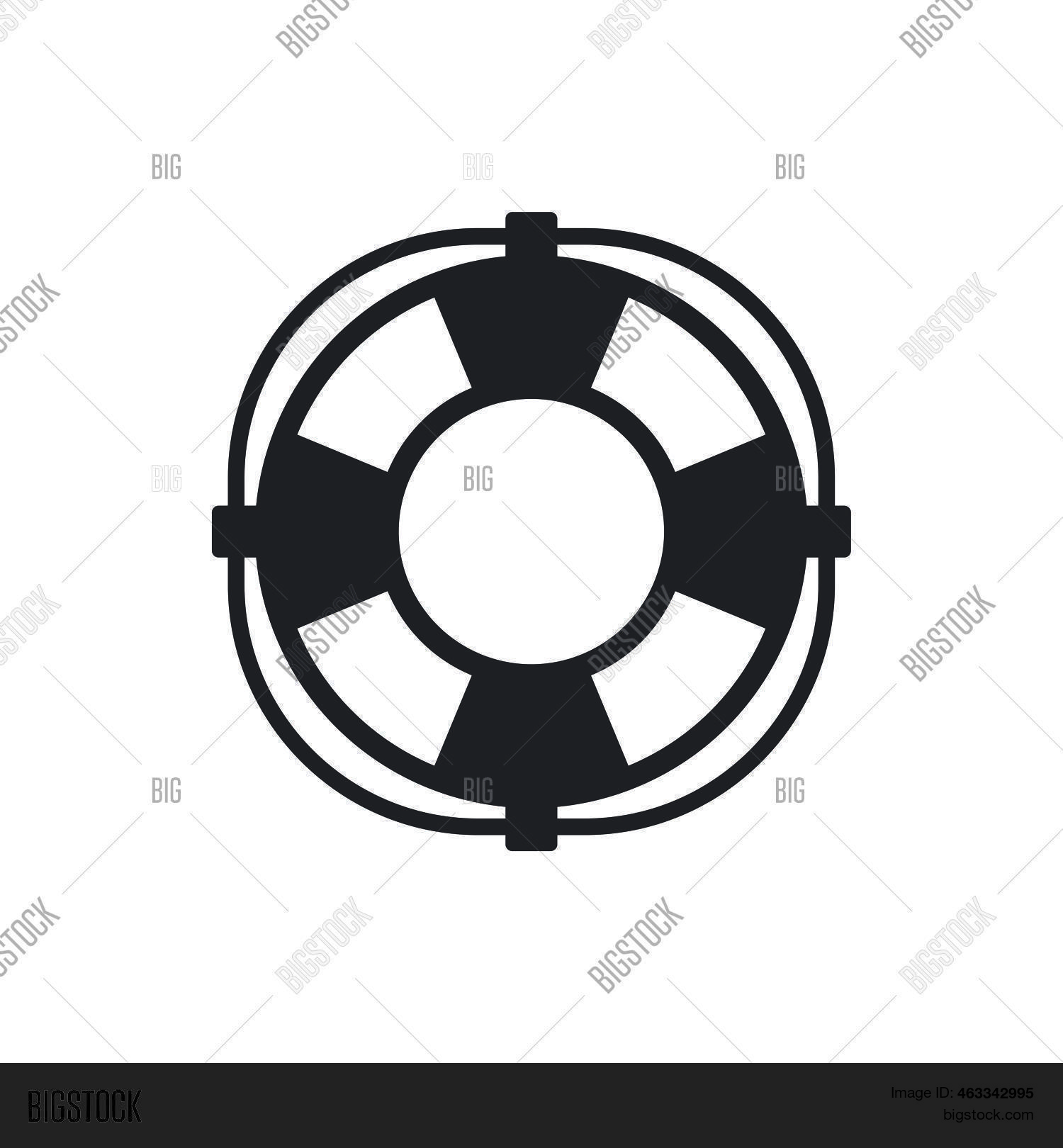 Life Preserver Icon Vector & Photo (Free Trial) | Bigstock