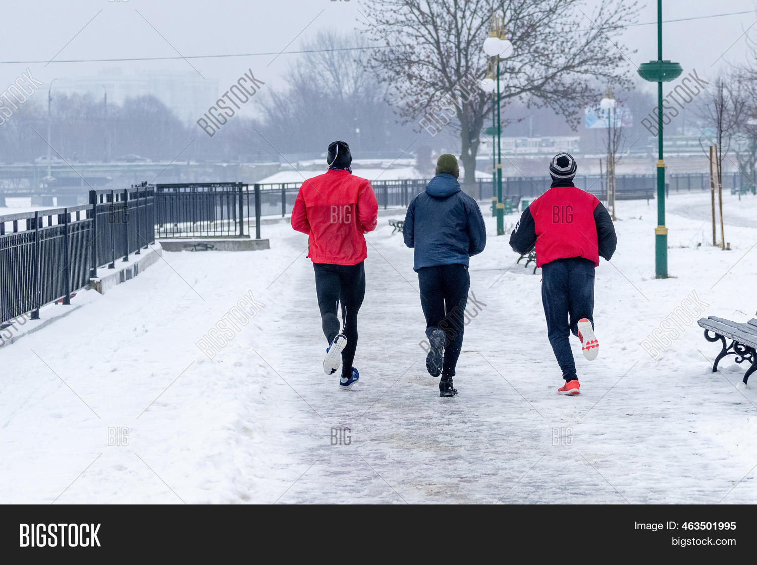 Three Men Go Morning Image & Photo (Free Trial) | Bigstock