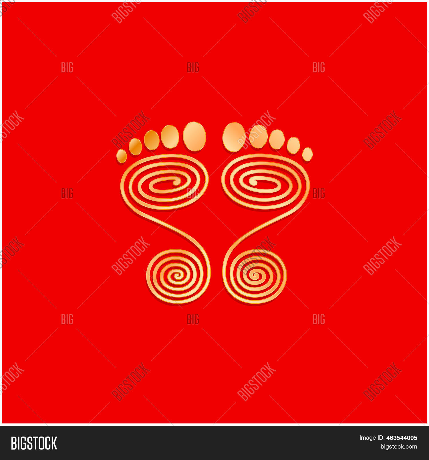 Golden Footprints Lord Image & Photo (Free Trial) | Bigstock
