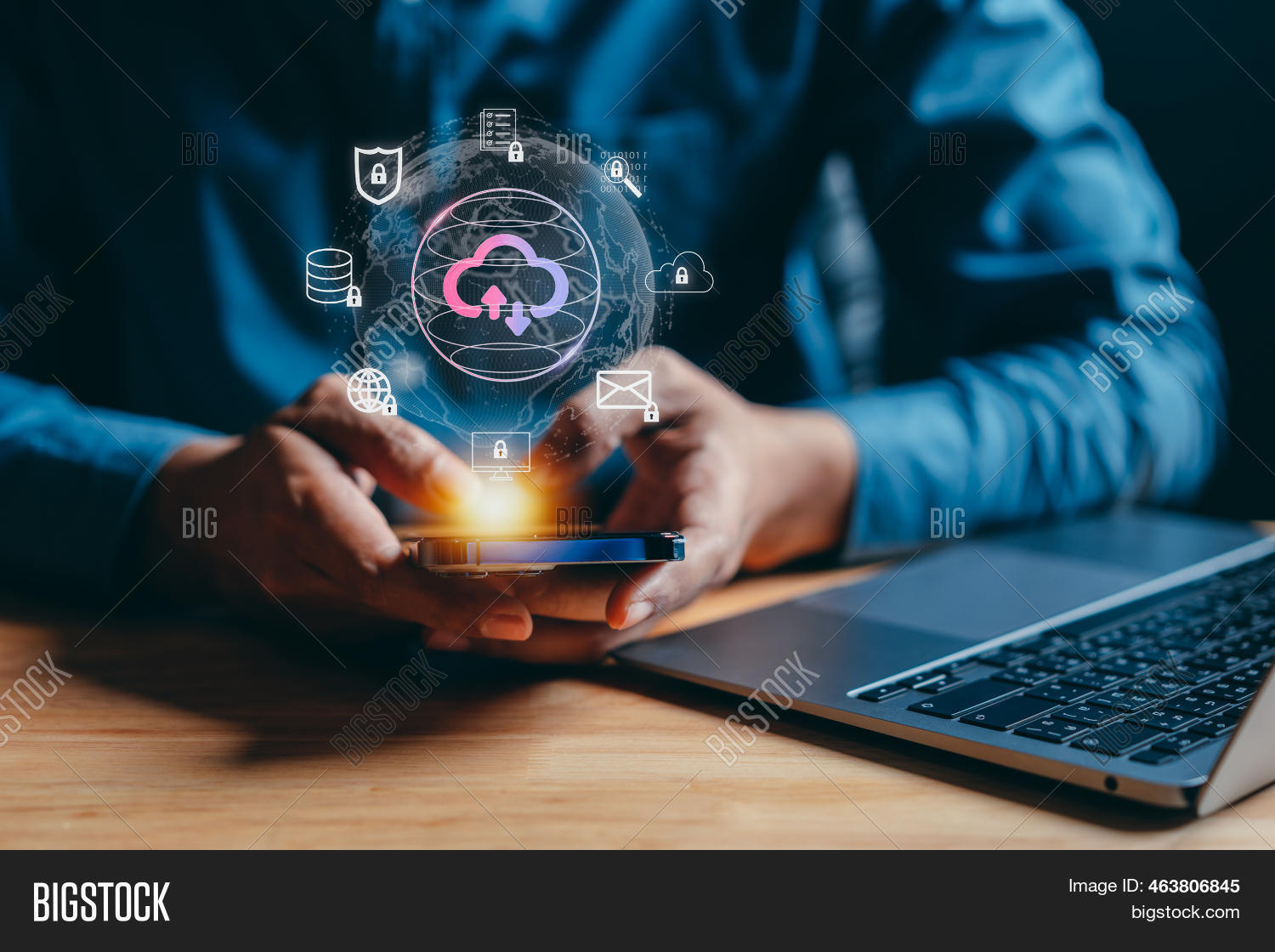 Cloud Upload Download Image & Photo (Free Trial) | Bigstock