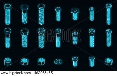 Screw-bolt Icons Set Vector & Photo (Free Trial) | Bigstock