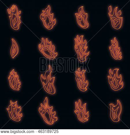 Fire Flame Icons Set Vector & Photo (Free Trial) | Bigstock
