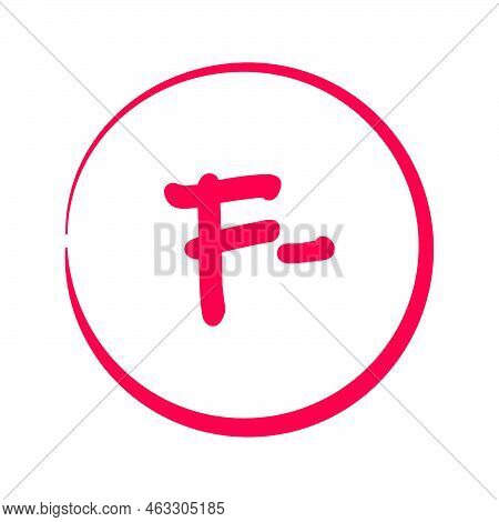 Grading System F . Vector & Photo (Free Trial) | Bigstock