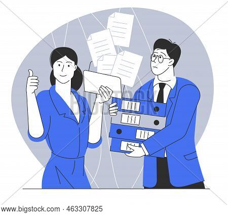 Paperwork Vs Vector & Photo (Free Trial) | Bigstock