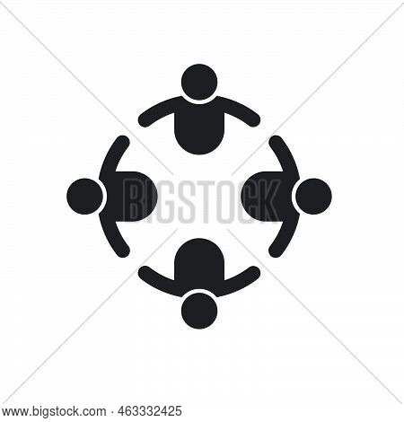 Team Work Icon Vector & Photo (Free Trial) | Bigstock