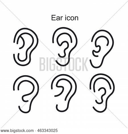 Ear Icon Template Vector & Photo (Free Trial) | Bigstock