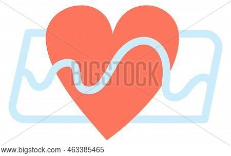 Heart Rate Symbol. Vector & Photo (Free Trial) | Bigstock