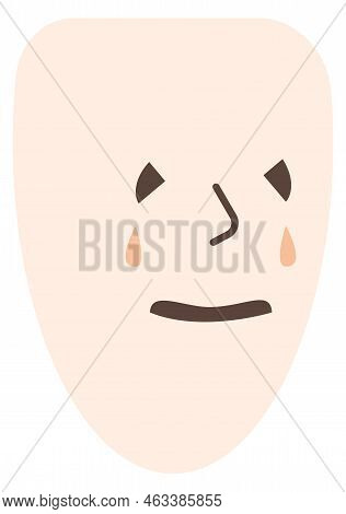 Crying Theater Mask. Vector & Photo (Free Trial) | Bigstock