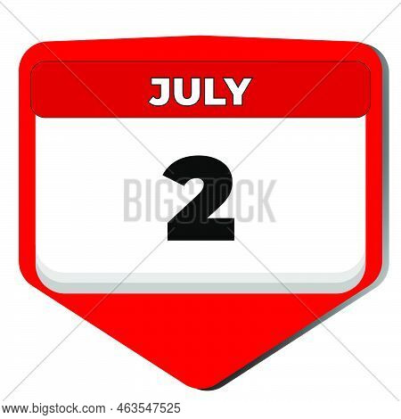 2 July Vector Icon Vector & Photo (Free Trial) | Bigstock