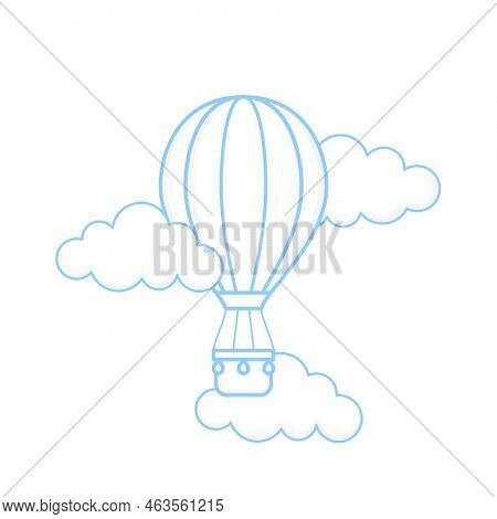 Line Art Air Balloon Vector & Photo (Free Trial) | Bigstock