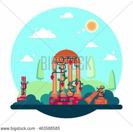 Ruined Temple Ancient Vector & Photo (Free Trial) | Bigstock
